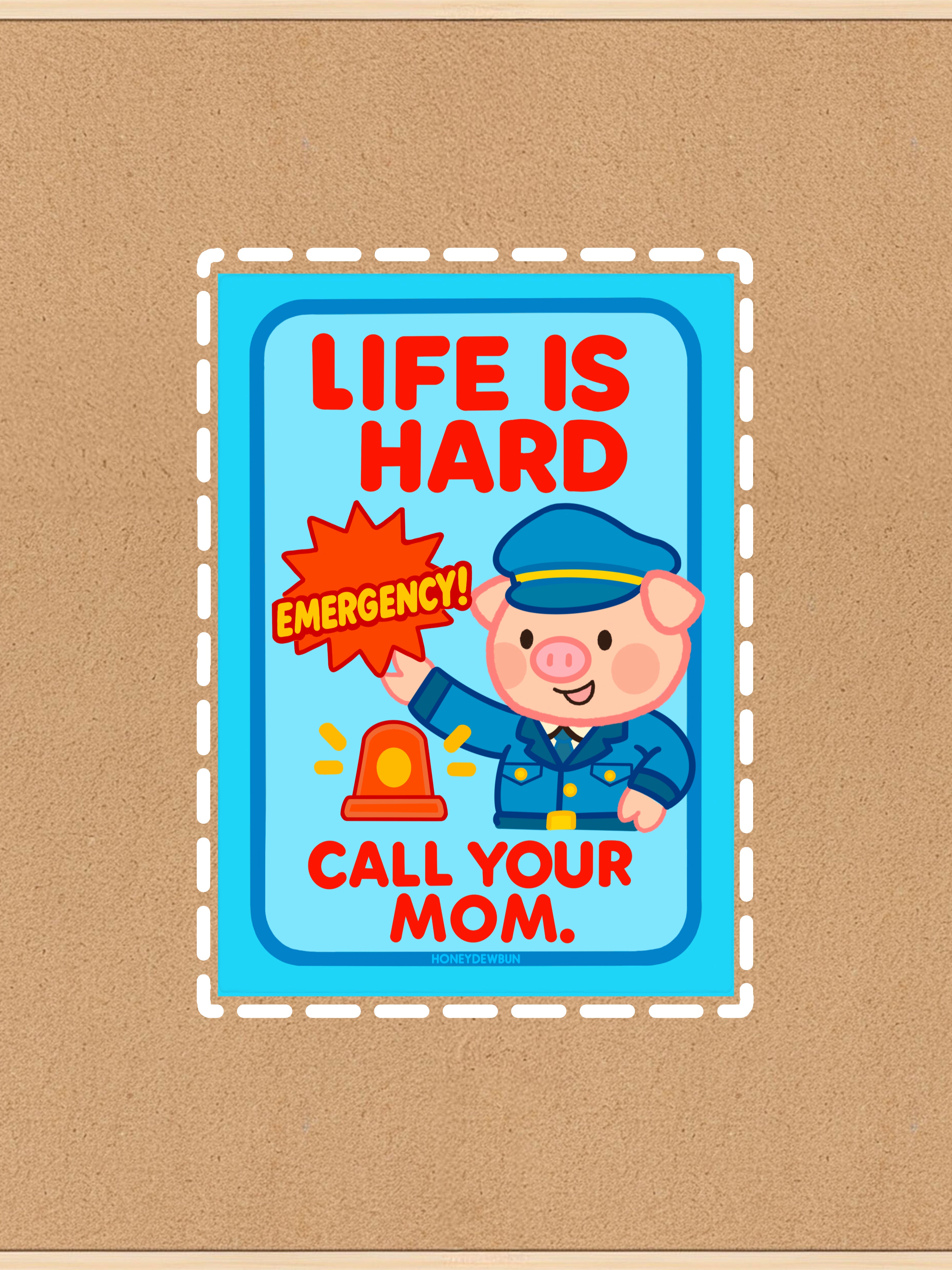 EMERGENCY! MOM! - Print – honeydewbun